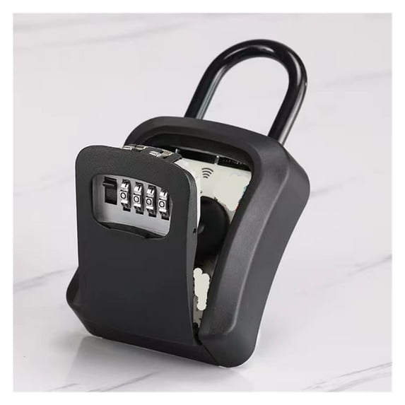 4 Digit Code Box Outdoor Password Key Box Extended Locking Hook Steel ...