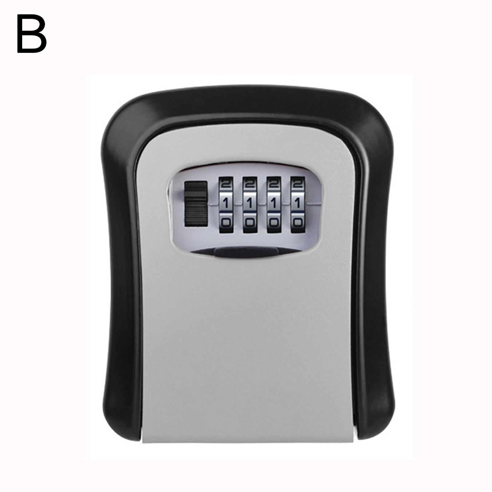 4 Digit Combination Key Lock Box Wall Mount Safe Storage Case ...