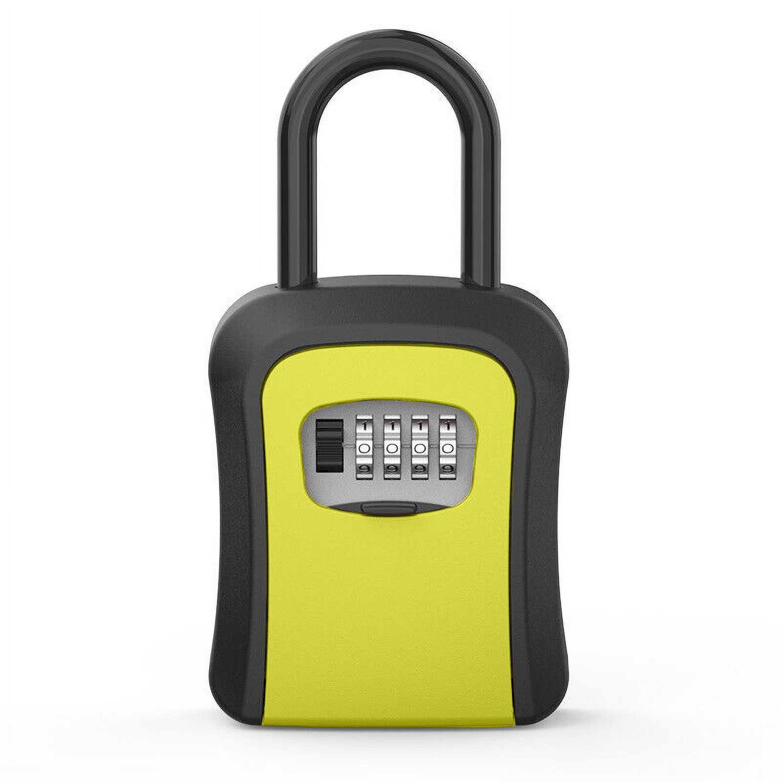 4-Digit Combination Key Lock Storage Safe Security Box Outdoor Home ...