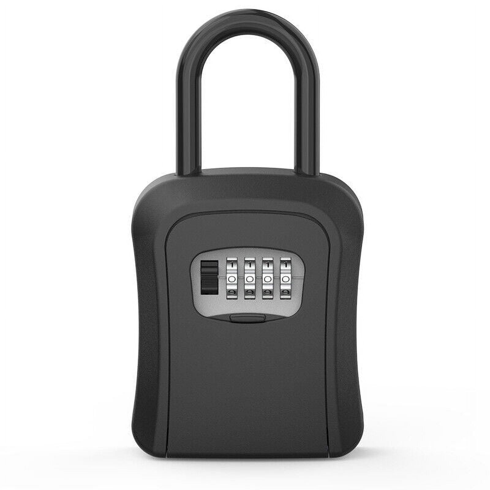 4-Digit Combination Key Lock Storage Safe Security Box Outdoor Home ...