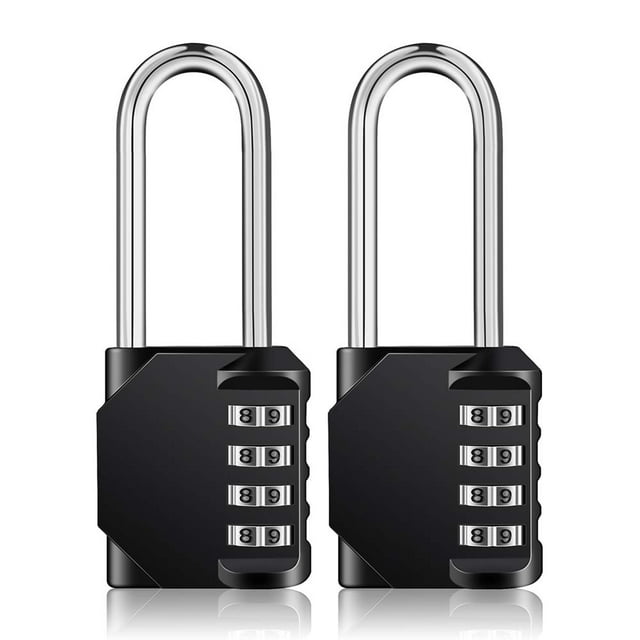 4-Digit Combination Lock, Outdoor Waterproof, Resettable for Gym ...