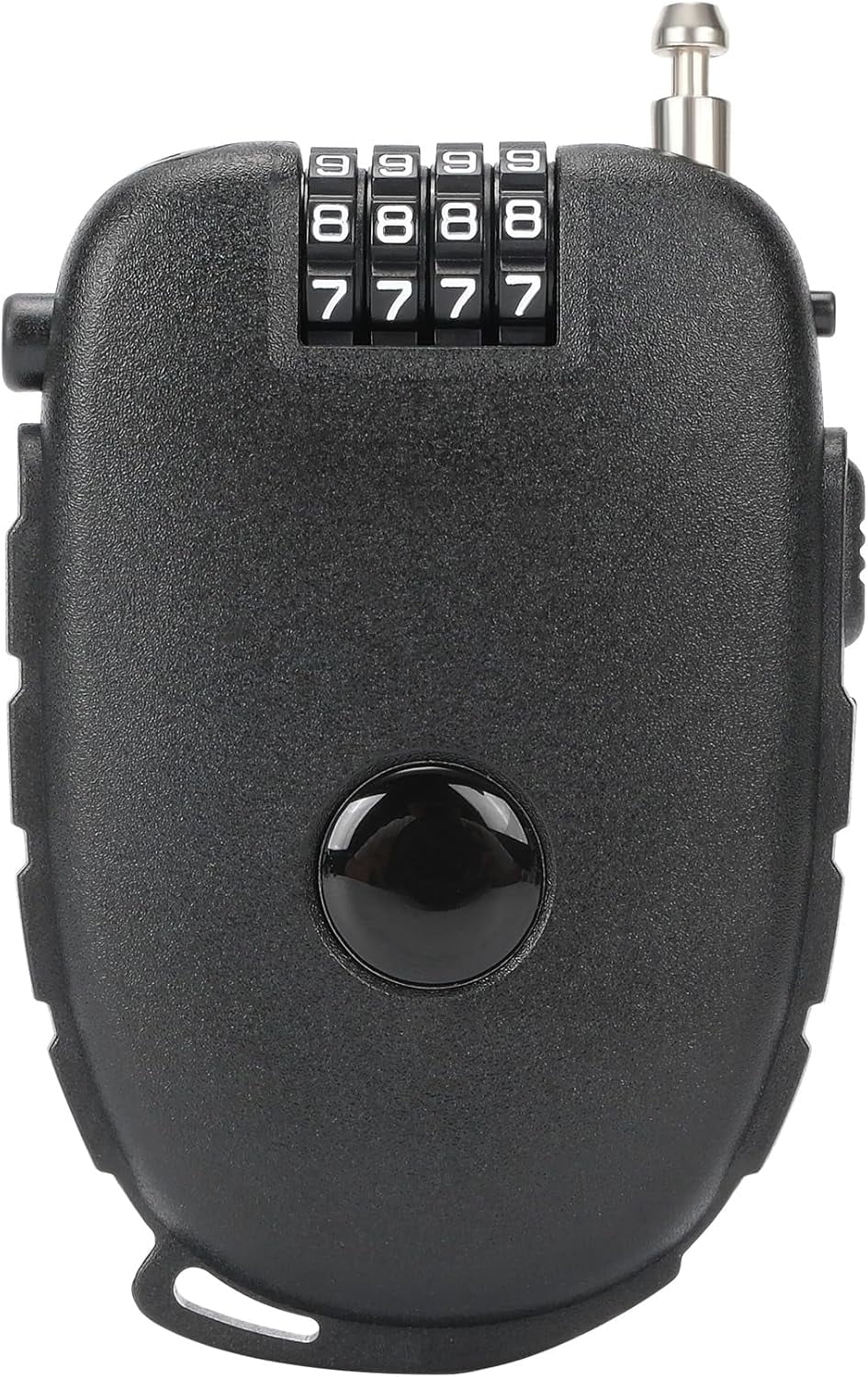 4-Digit Combination Lock with 27.5 Inch Quickly Retractable Steel Cables - Keyless Security for ...