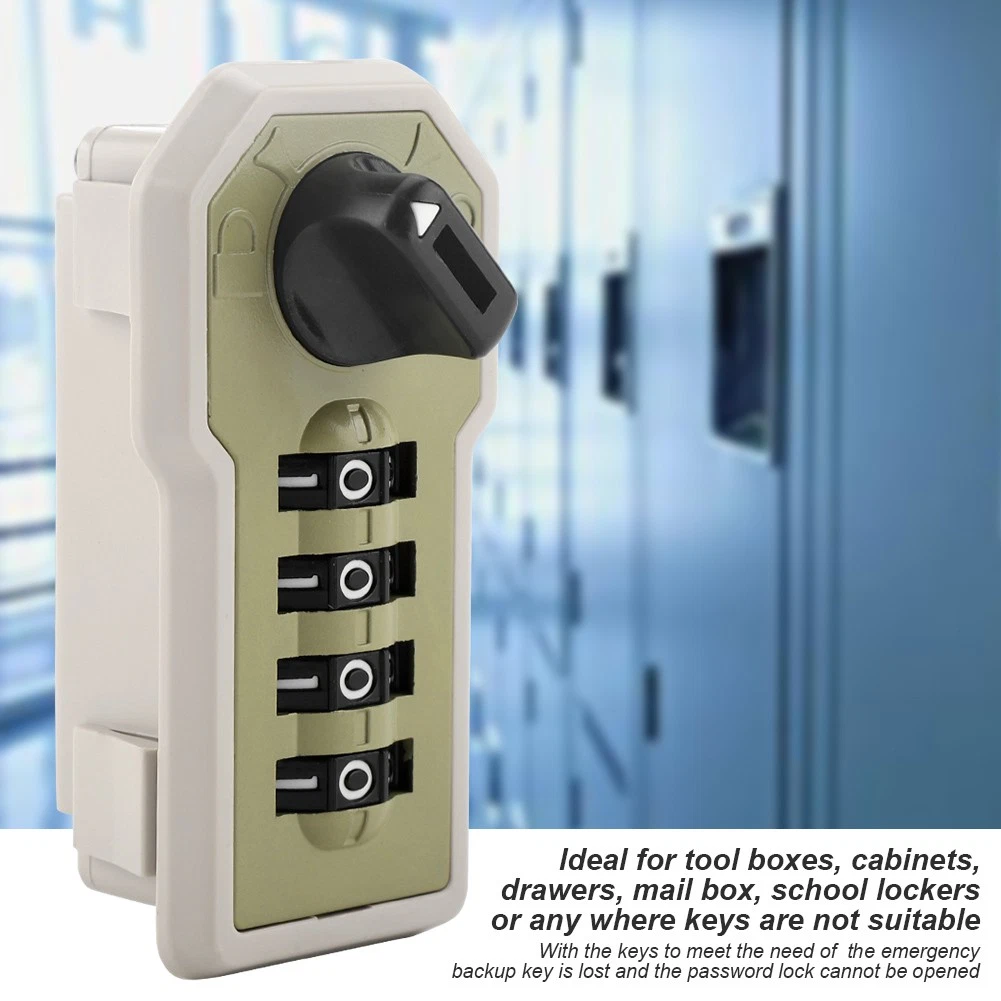 4 Digit Combination Lock For Locker Mechanical Code Lock For Toolbox ...