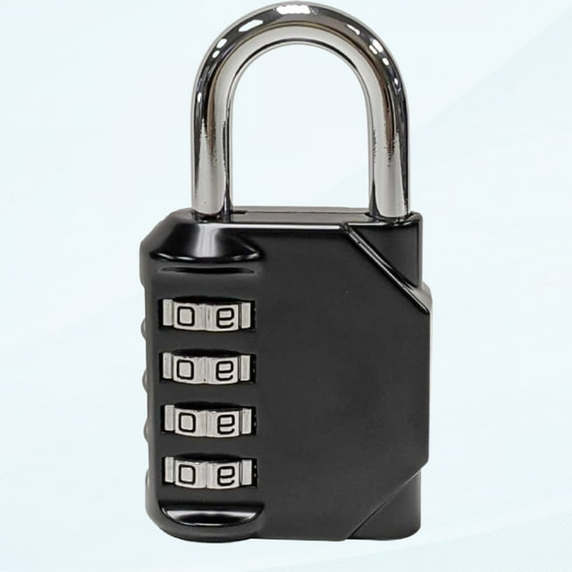 4 Digit Combination Lock | Outdoor Waterproof Padlock for Schools, Gym ...