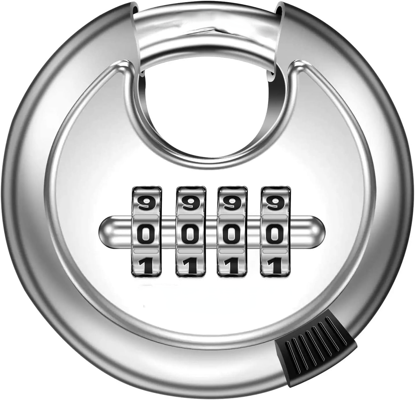 4 Digit Combination Lock with Hardened Steel Shackle Combo Padlock for ...