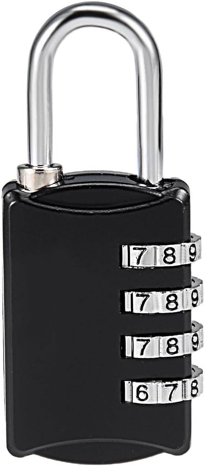 4 Digit Combination Padlock, 4mm Shackle, Zinc Alloy Lock Waterproof ...