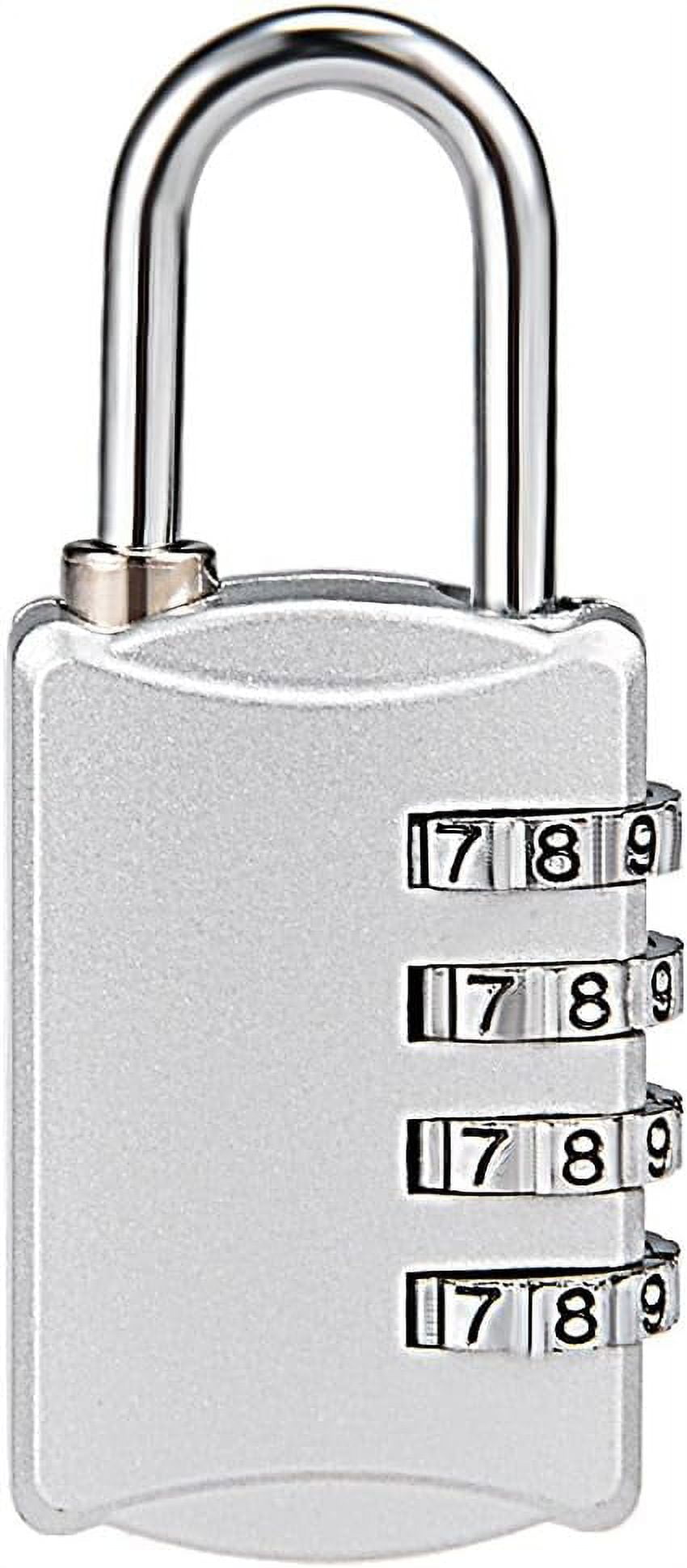 4 Digit Combination Padlock, 4mm Shackle, Zinc Alloy Lock Waterproof ...