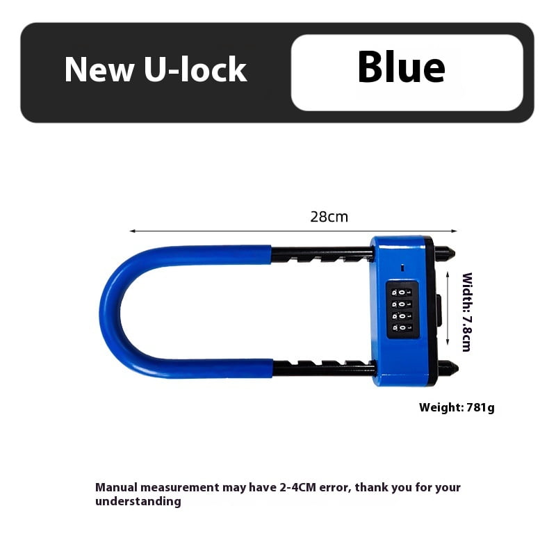4 Digit Combination Padlock,Heavy Duty Anti Theft U-Shape Security Code ...