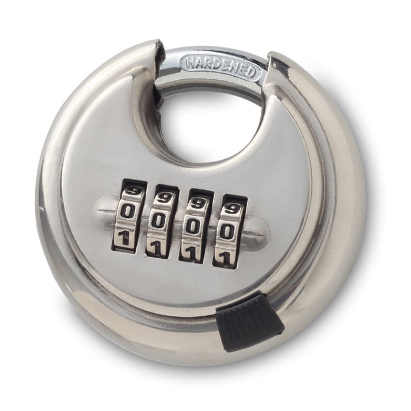 4 Digit Combination Padlock, SL.GT Round Disc Disk with Hardened Steel ...