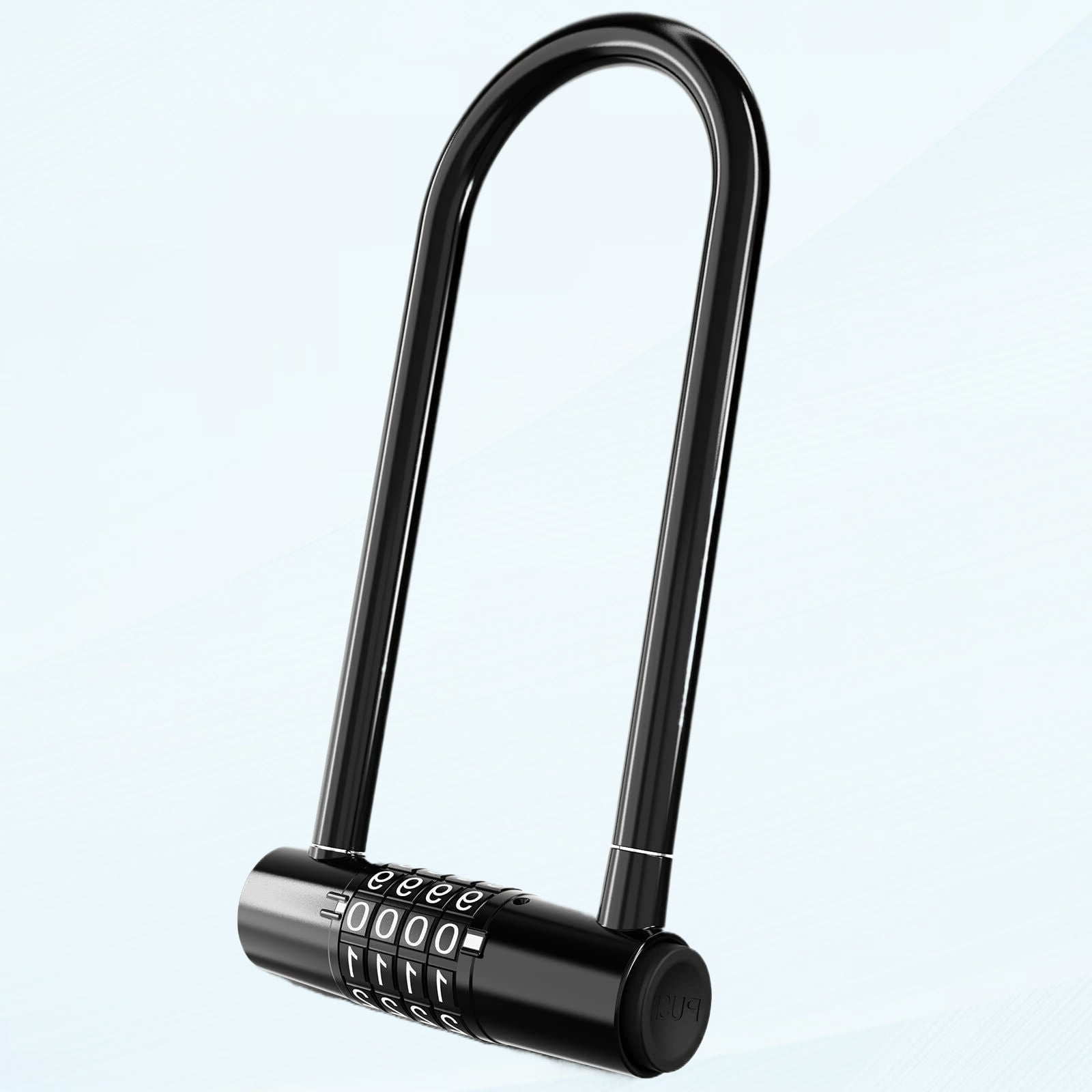 4 Digit Combination U Padlock, 6.1" Long Shackle Resettable Padlock ...