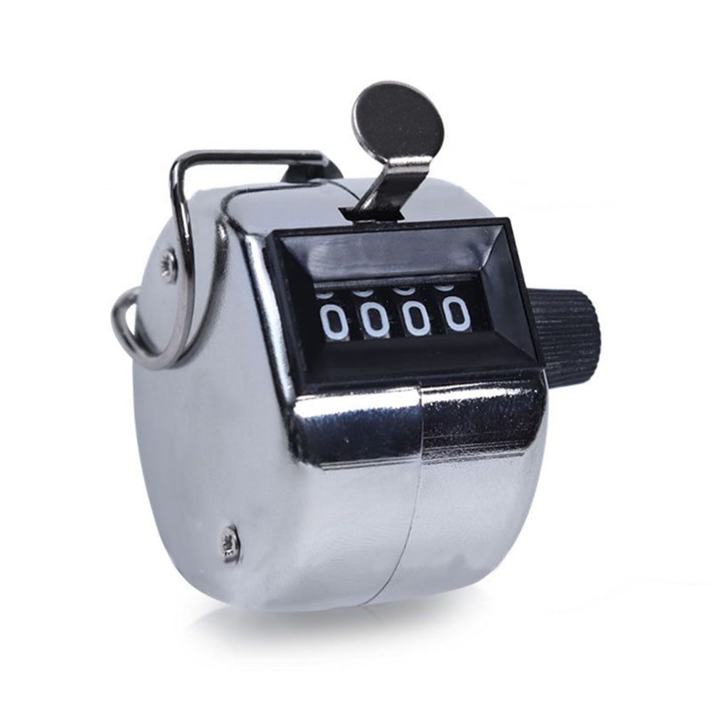 4 Digit Counting Manual Hand Tally Number Counter Mechanical Click ...