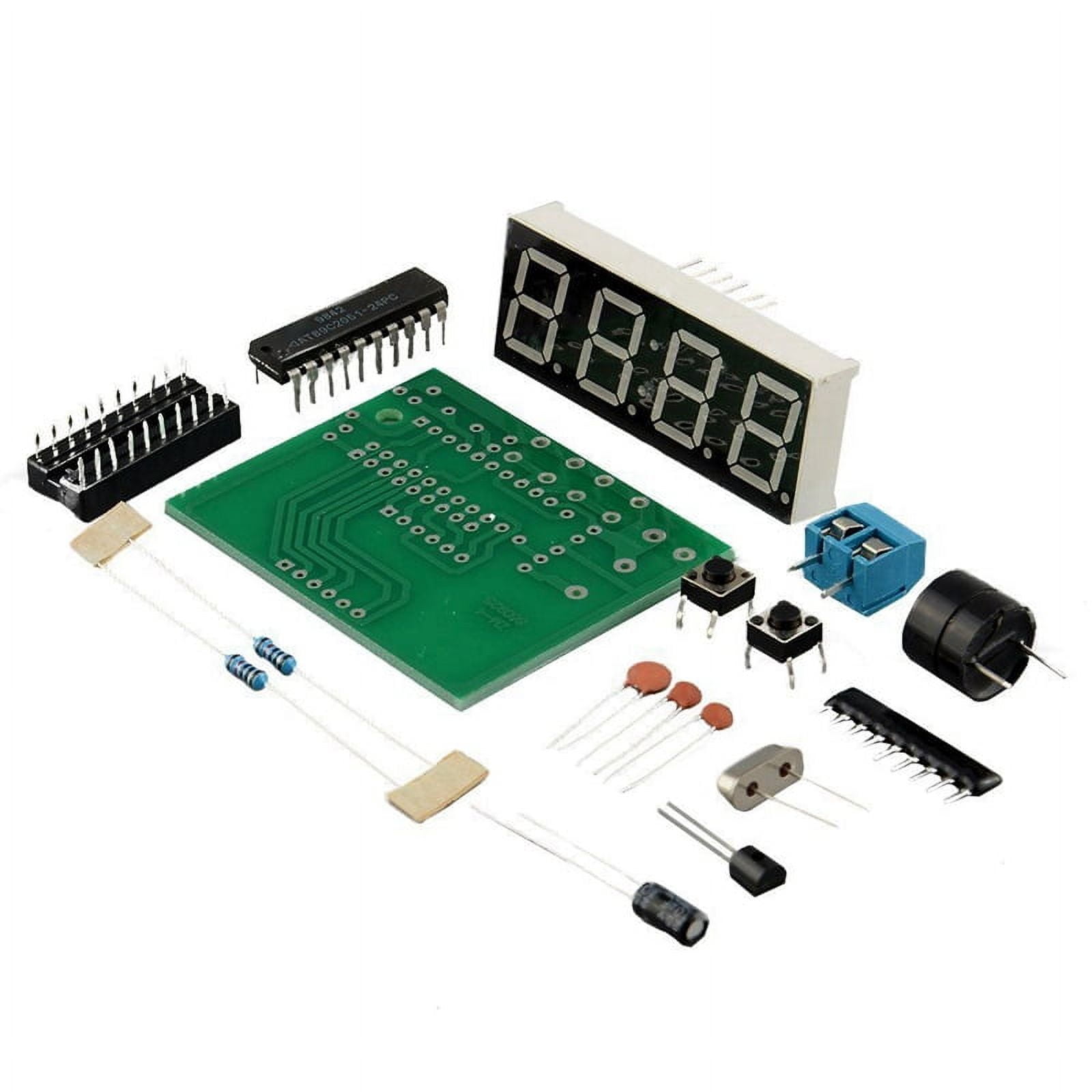 4-Digit Digital Electronic Clock Kit, Microcontroller Digital Clock, 4 ...