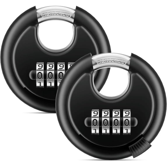 4-Digit Disc Combination Lock Outdoor - Combination Padlocks with ...