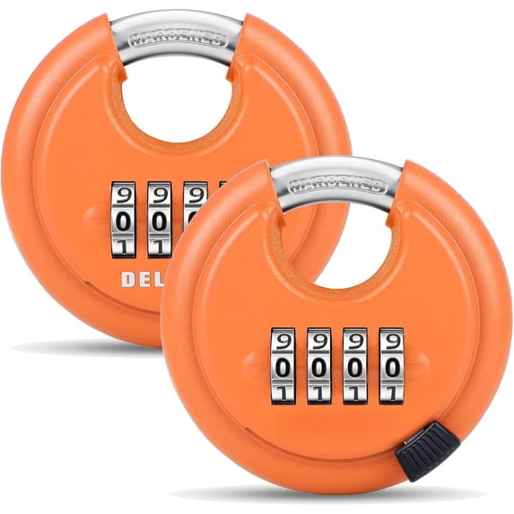 4-Digit Disc Combination Lock Outdoor - Combination Padlocks with ...