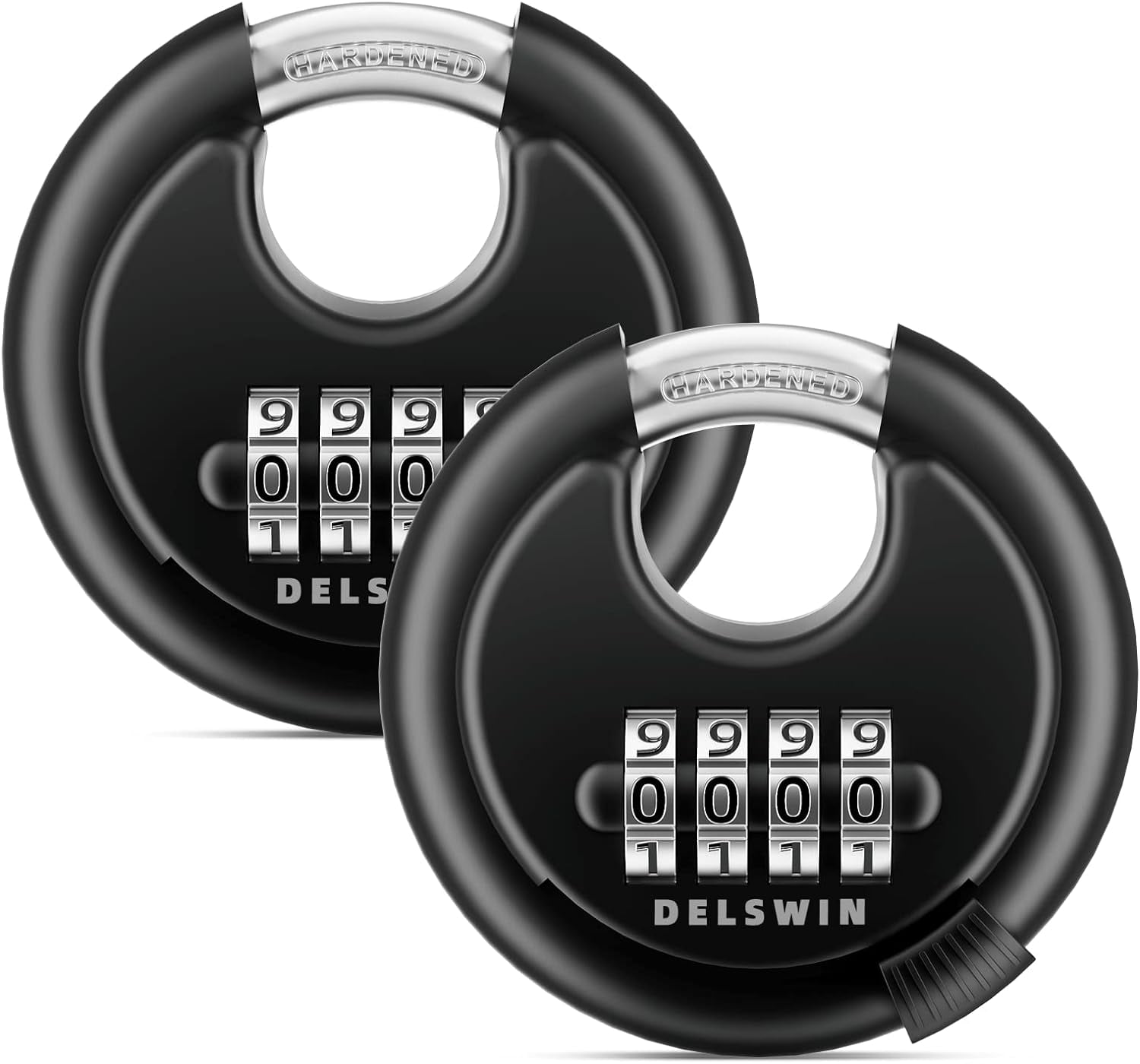 4-Digit Disc Combination Lock Outdoor - Heavy Duty Combination Padlocks ...