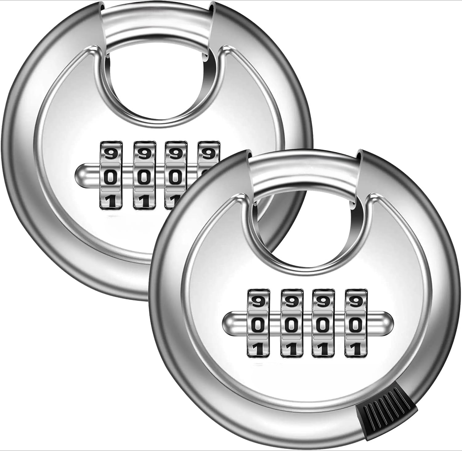 4-Digit Disc Combination Lock Outdoor - Heavy Duty Combination Padlocks ...