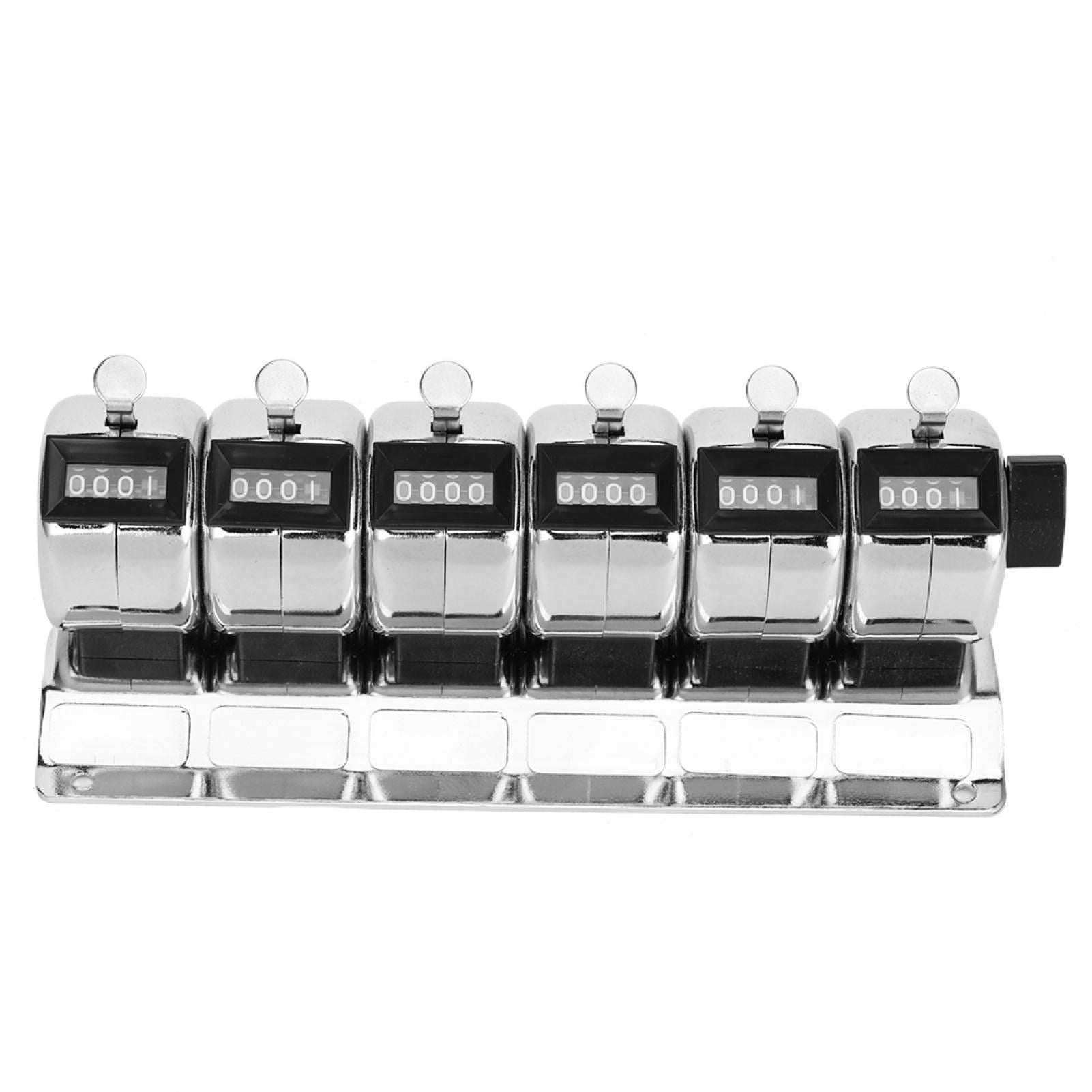 4 Digit Hand Tally Counters,Mechanical Counter, Metal Manual Clicker 4 ...