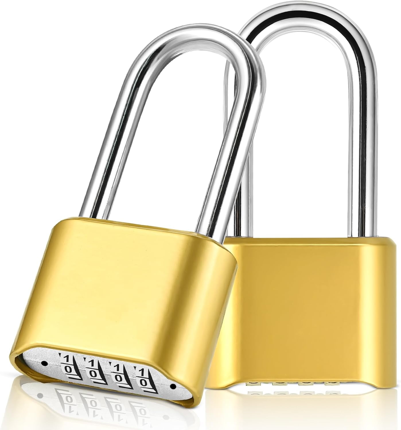 4 Digit Heavy Duty Combination Padlock, Weatherproof Combination Lock ...