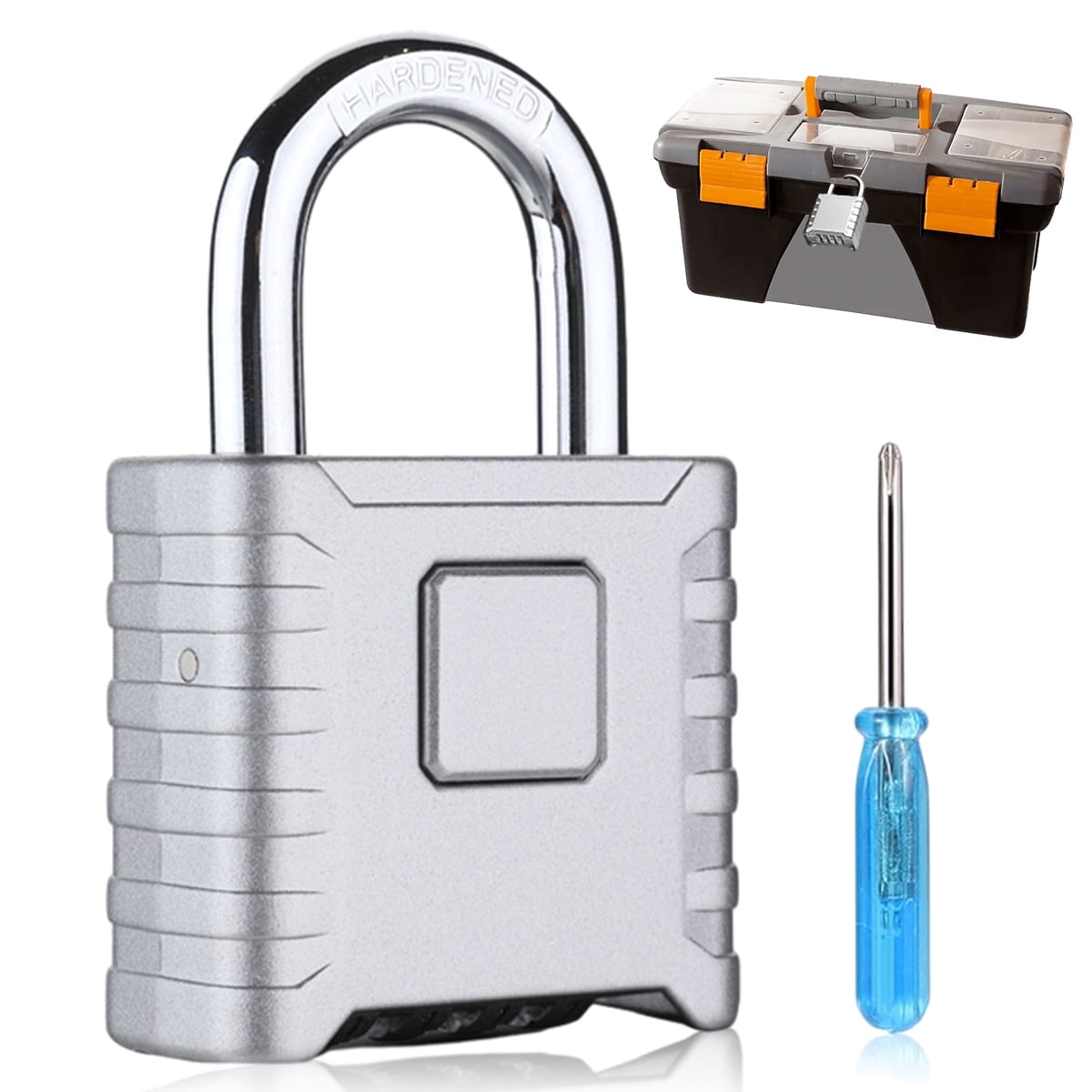 4 Digit Heavy Duty Padlock, 53Mm Combination Lock With 8Mm Deadbolt ...