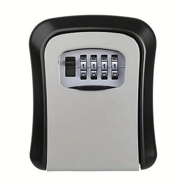 4 Digit Key Safe Lock Box Combination Wall Mount Security Storage Case ...