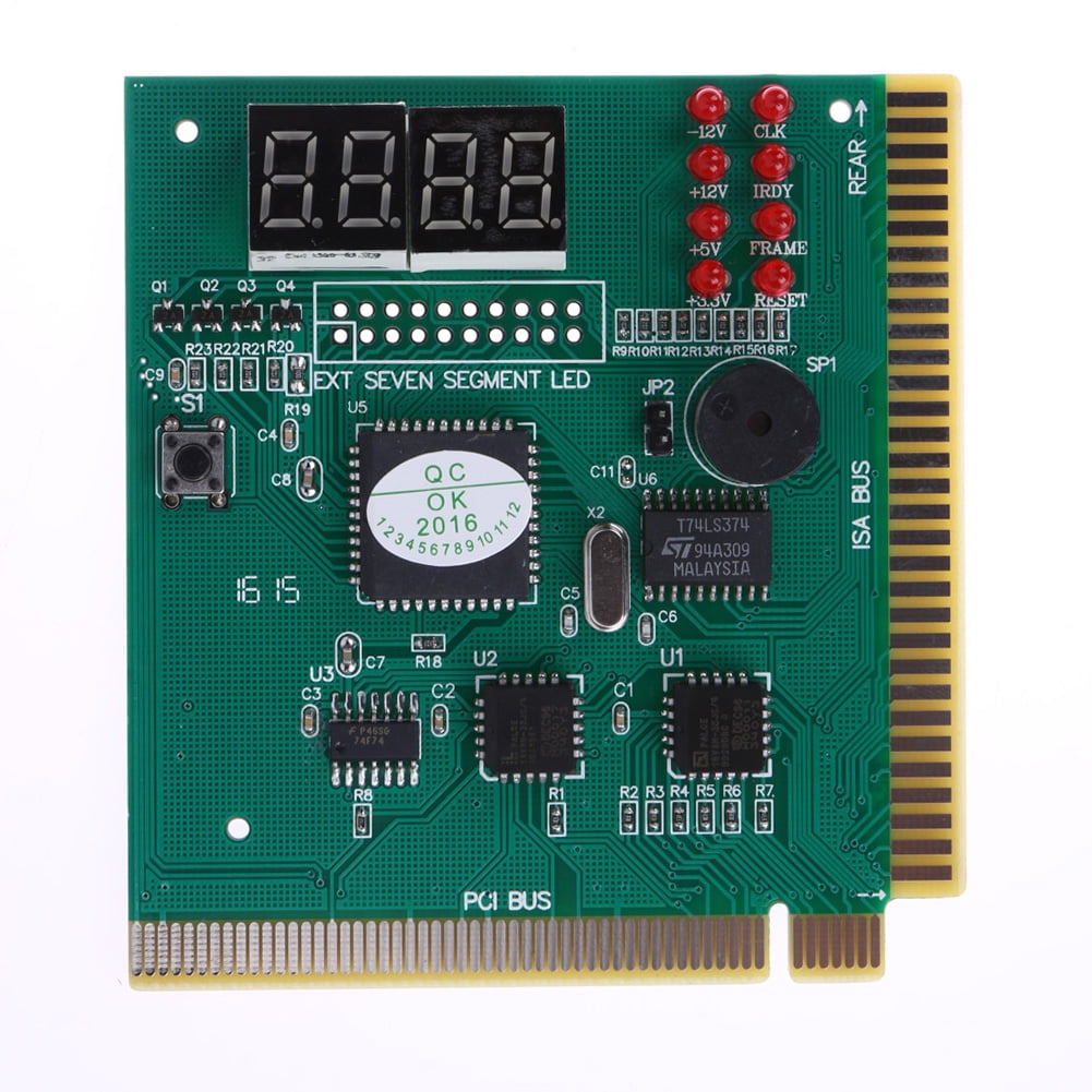4-Digit LCD Display PC Analyzer Main Diagnostic Card with Ribbon Cable ...