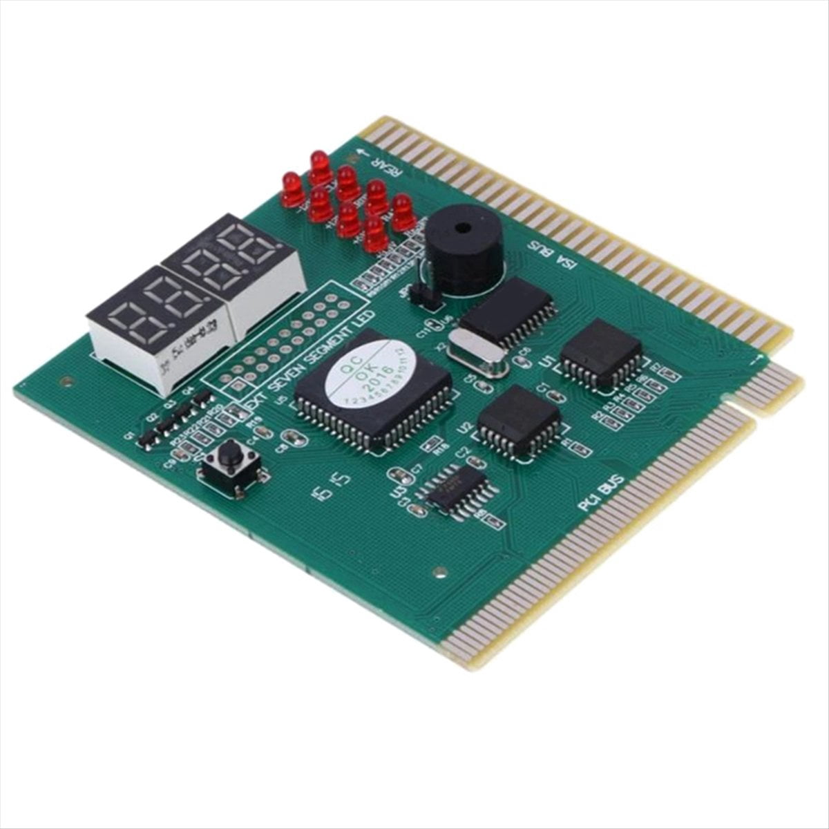4 Digit PC Analyzer Diagnostic Post Card Motherboard Tester for ISA PCI ...