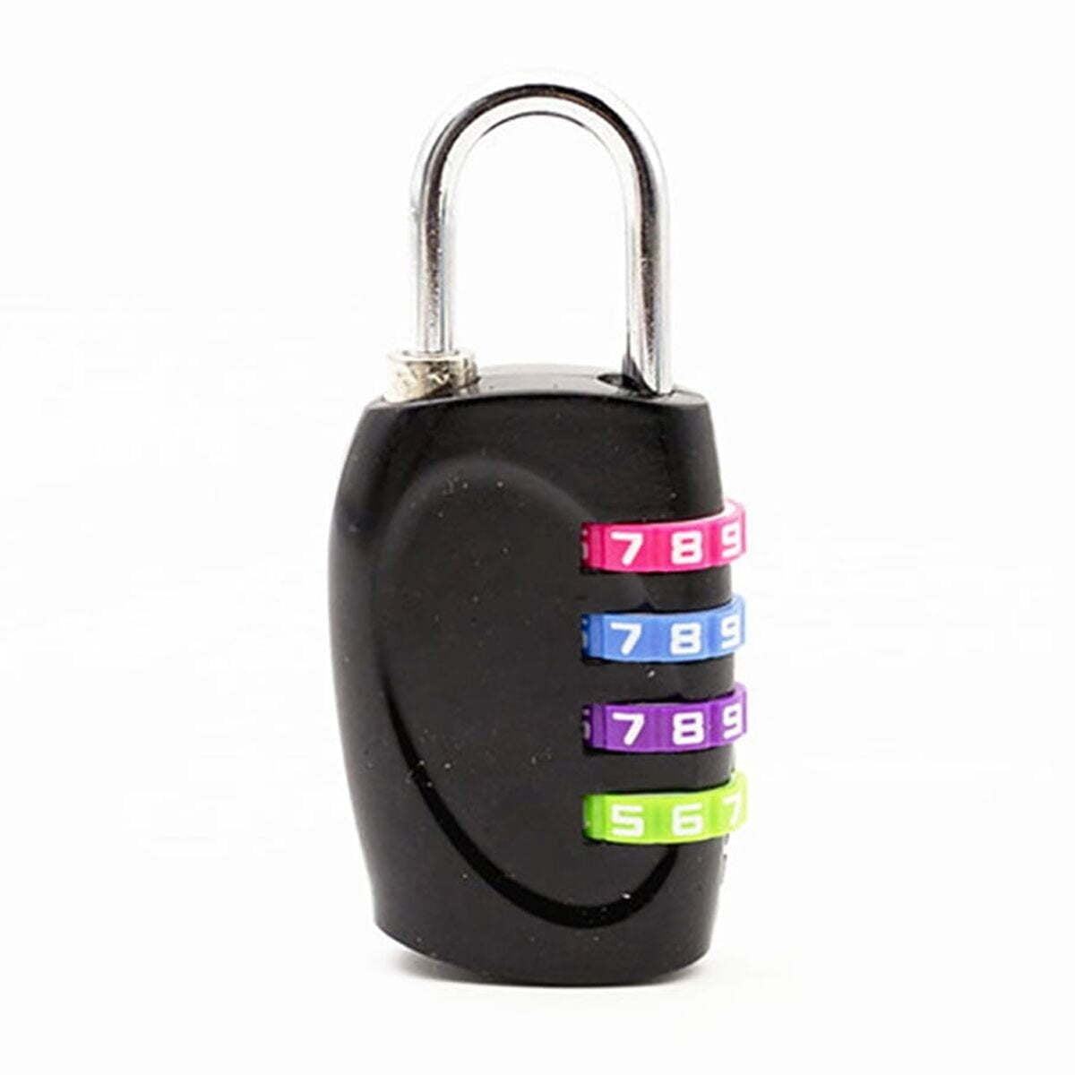 4 Digit Password Combination Padlock Lock for Lockers Luggage Toolboxes ...