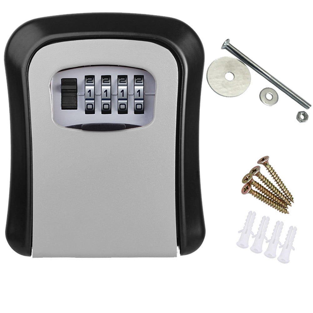 4-Digit Password Storage Combination Lock Box Outdoor Use For House ...
