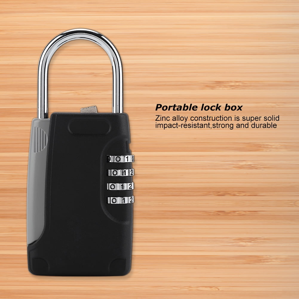 4-Digit Portable Travel Safe Security Keys Storage Box Holder Hanging ...