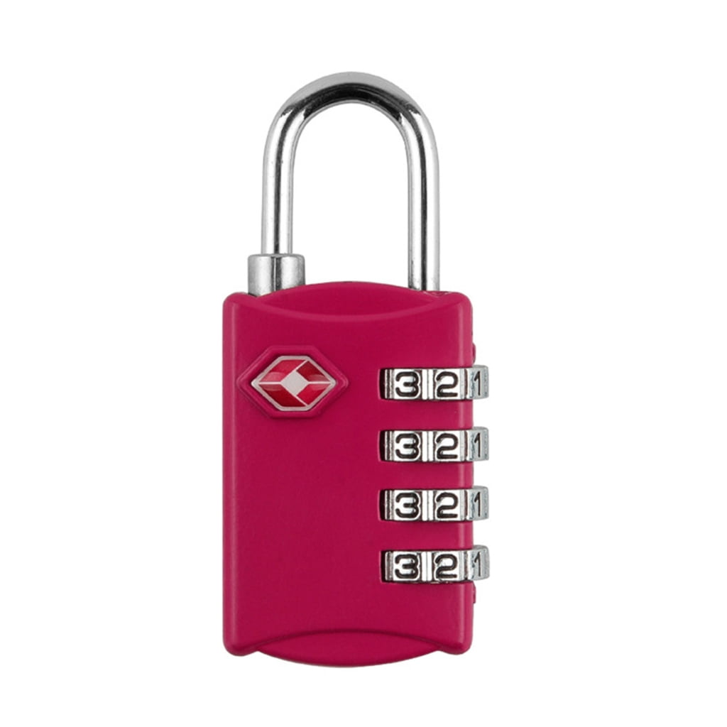 4-Digit Security Padlock Travel Locks TSA Approved Luggage Combination ...