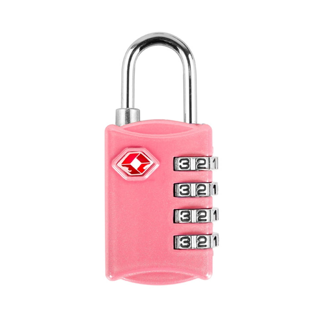 4-Digit Security Padlock Travel Locks TSA Approved Luggage Combination ...