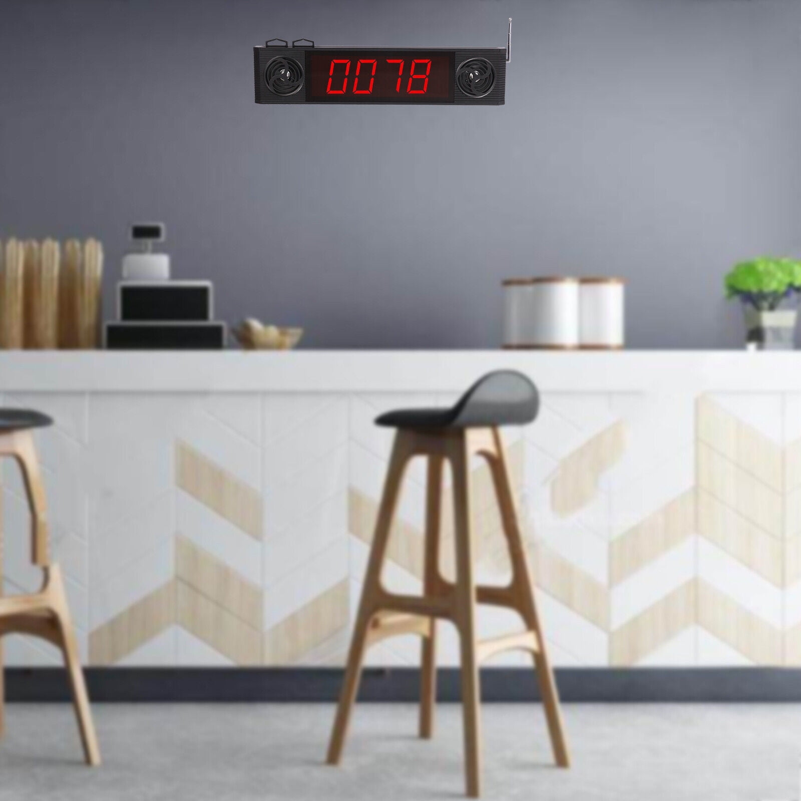 4-Digit Take A Number System LED Wireless Calling System Ticket ...