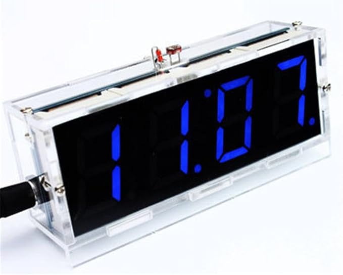 4-Digital DIY Clock Kits, LED Talking Clock DIY kit for Soldering ...