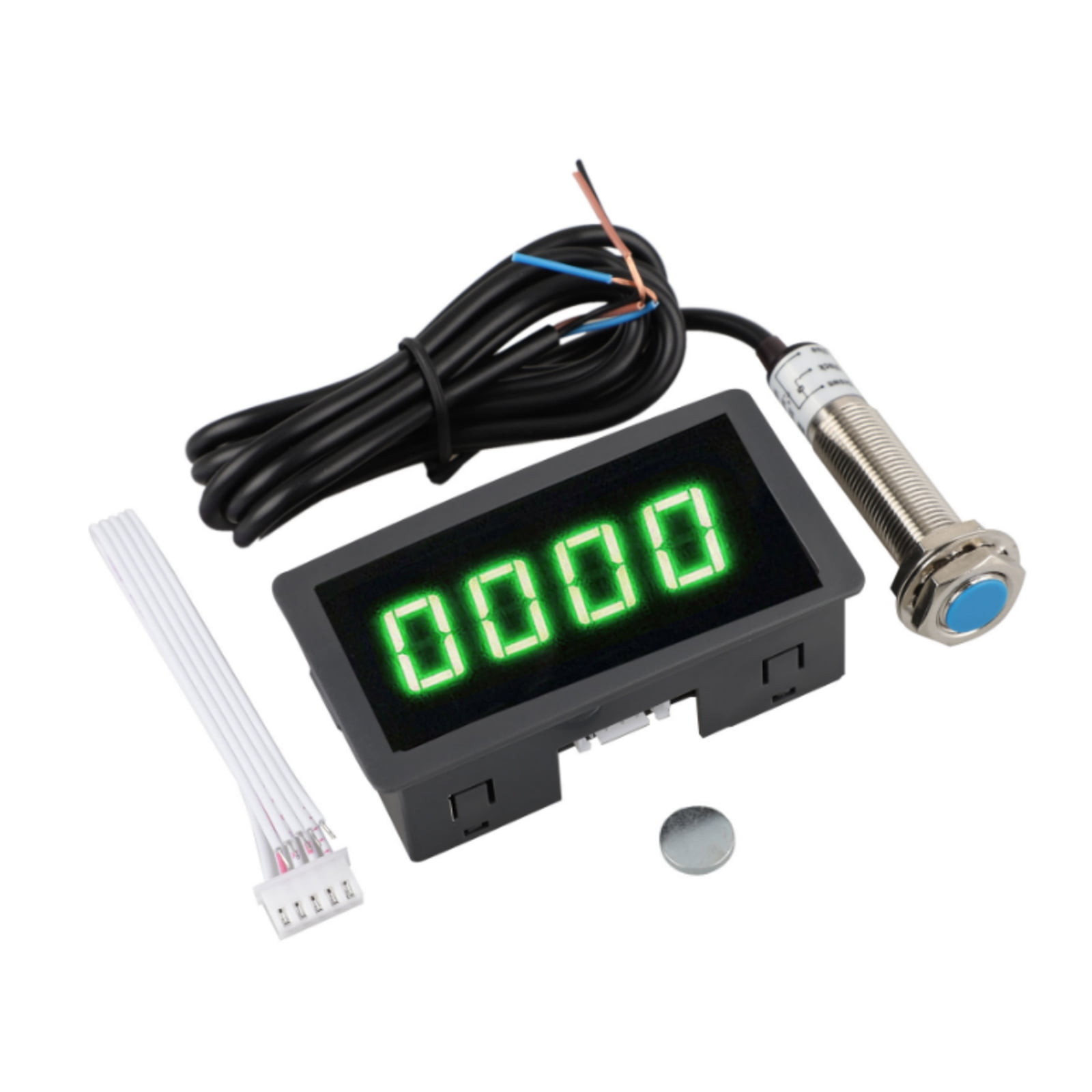 4 Digital LED Tachometer RPM Speed Meter With Hall Proximity Switch ...