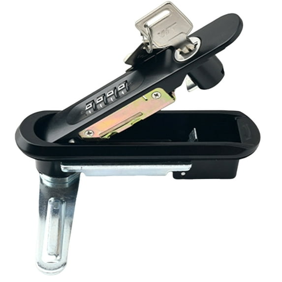 4 Digital Resettable Padlock with Key Combination Cabinet Cams Lock ...