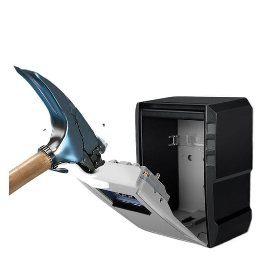 4 Digits Password Key Box Metal Material Outdoor Waterproof Wall ...