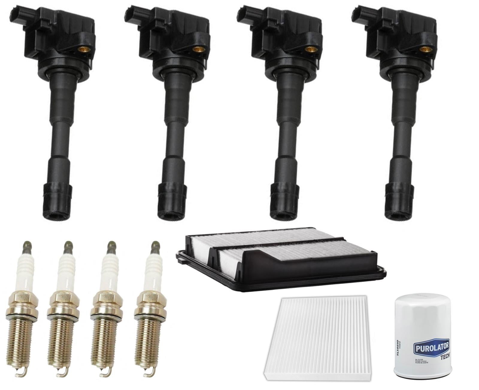 4 Direct Ignition Coil Spark Plugs & Filters For Honda Civic 1.3L 2006 ...