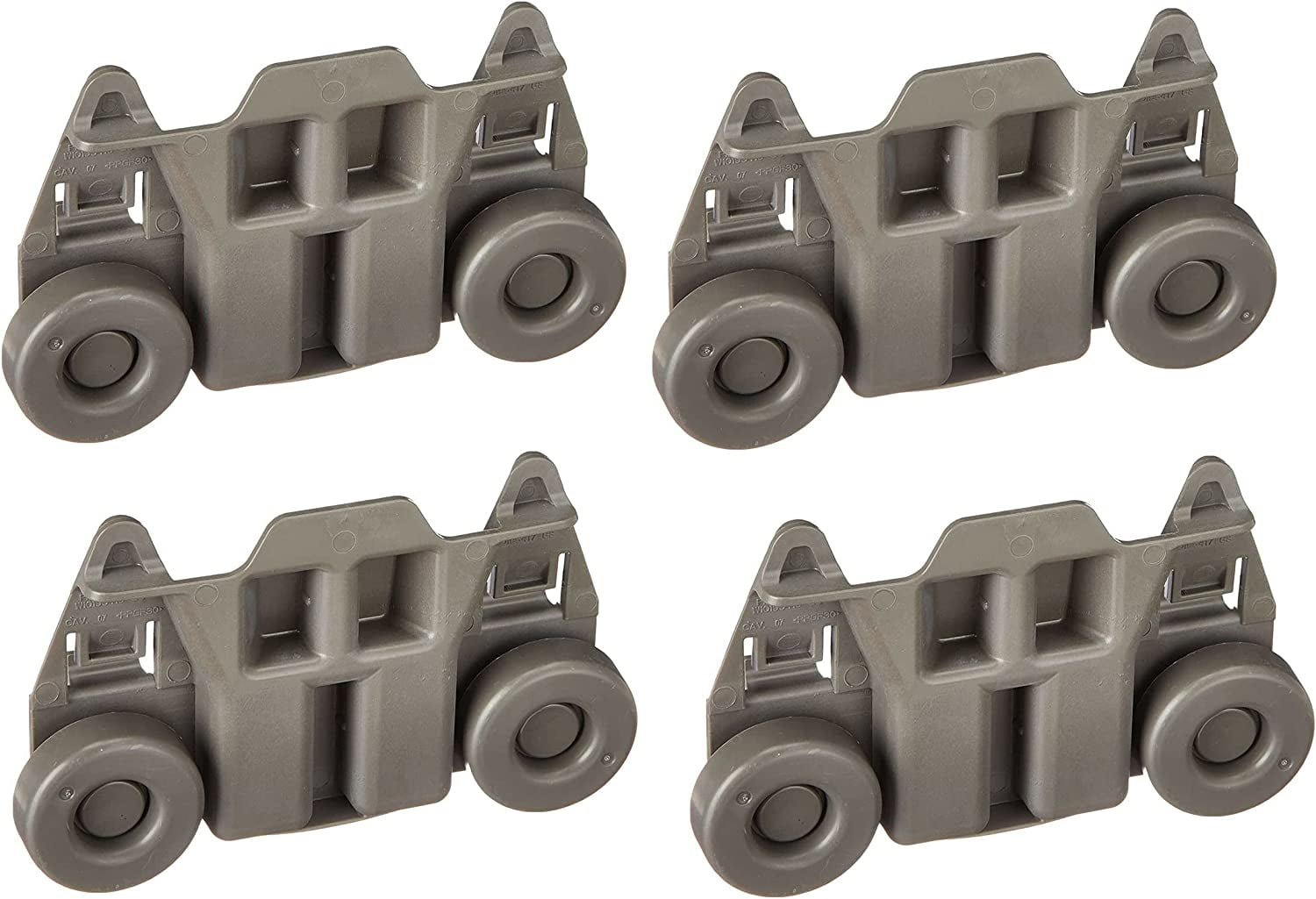 4 Dishwasher Wheels Lower Dish Rack Wheel Replaces For Whirlpool ...