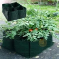 4 Divided Grids Square Garden Grow Pot Raised Garden Planter Fabric Bed ...