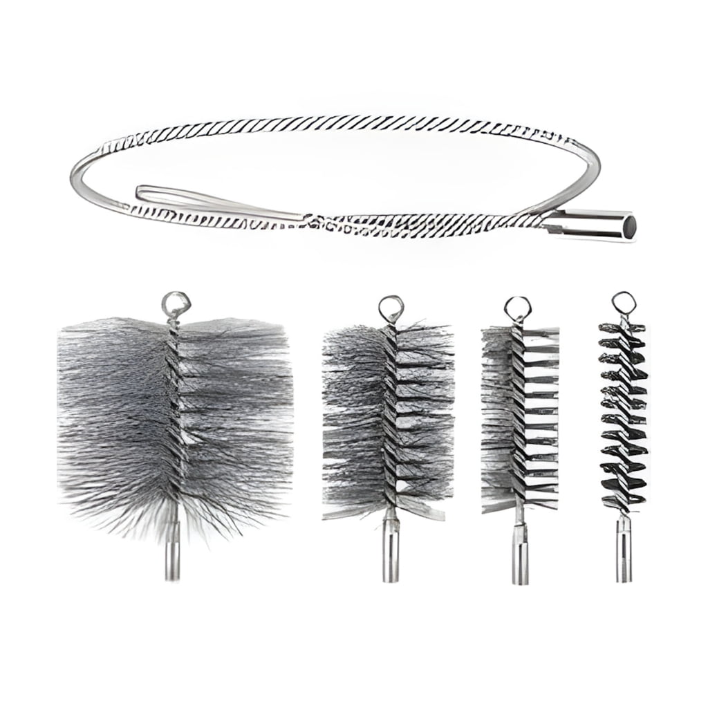 4 Divisions Flue Clear Set Highlighting Flexible Wire Brushes for Easy ...
