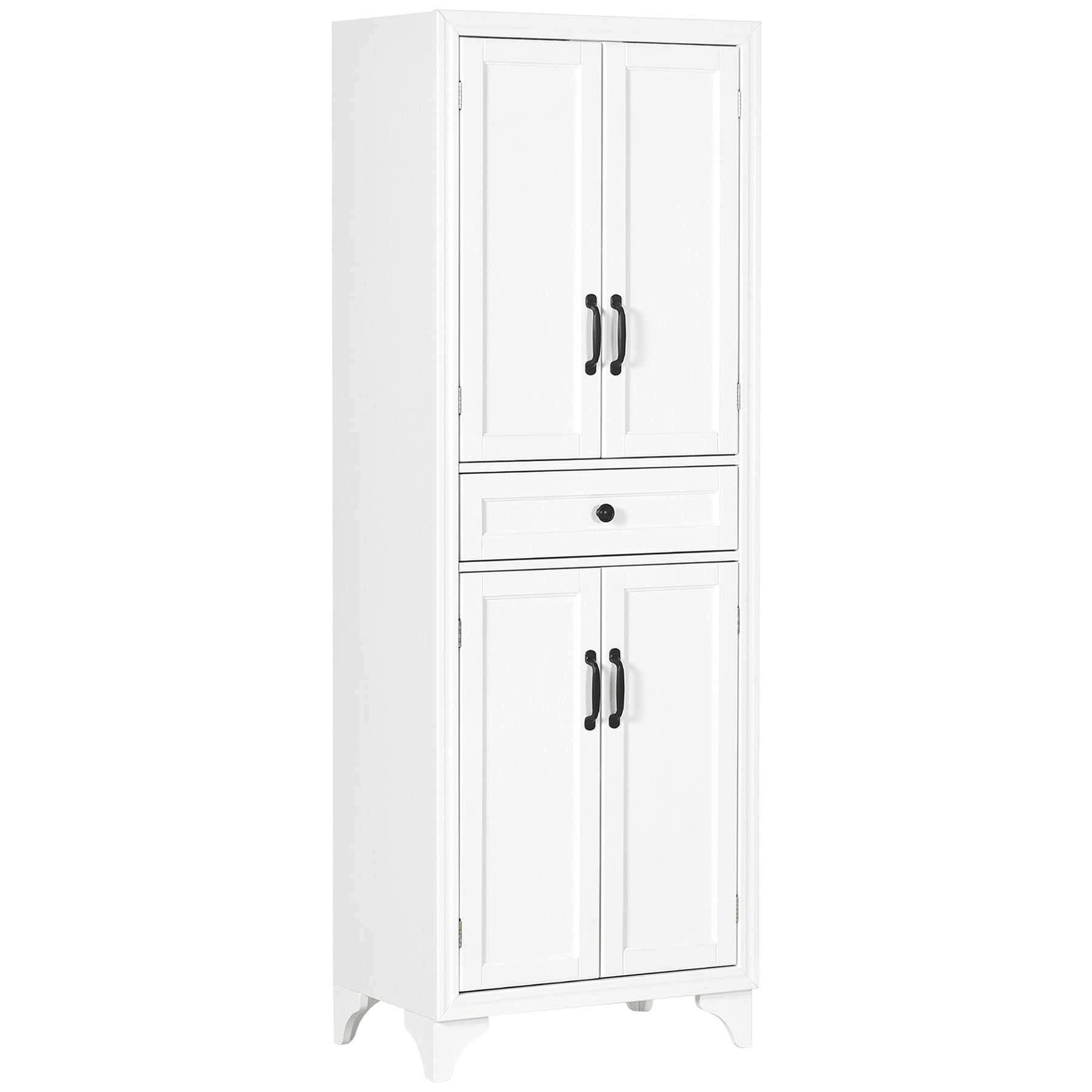 4 - Door Kitchen Pantry with Adjustable Shelves and Drawer | Serves ...