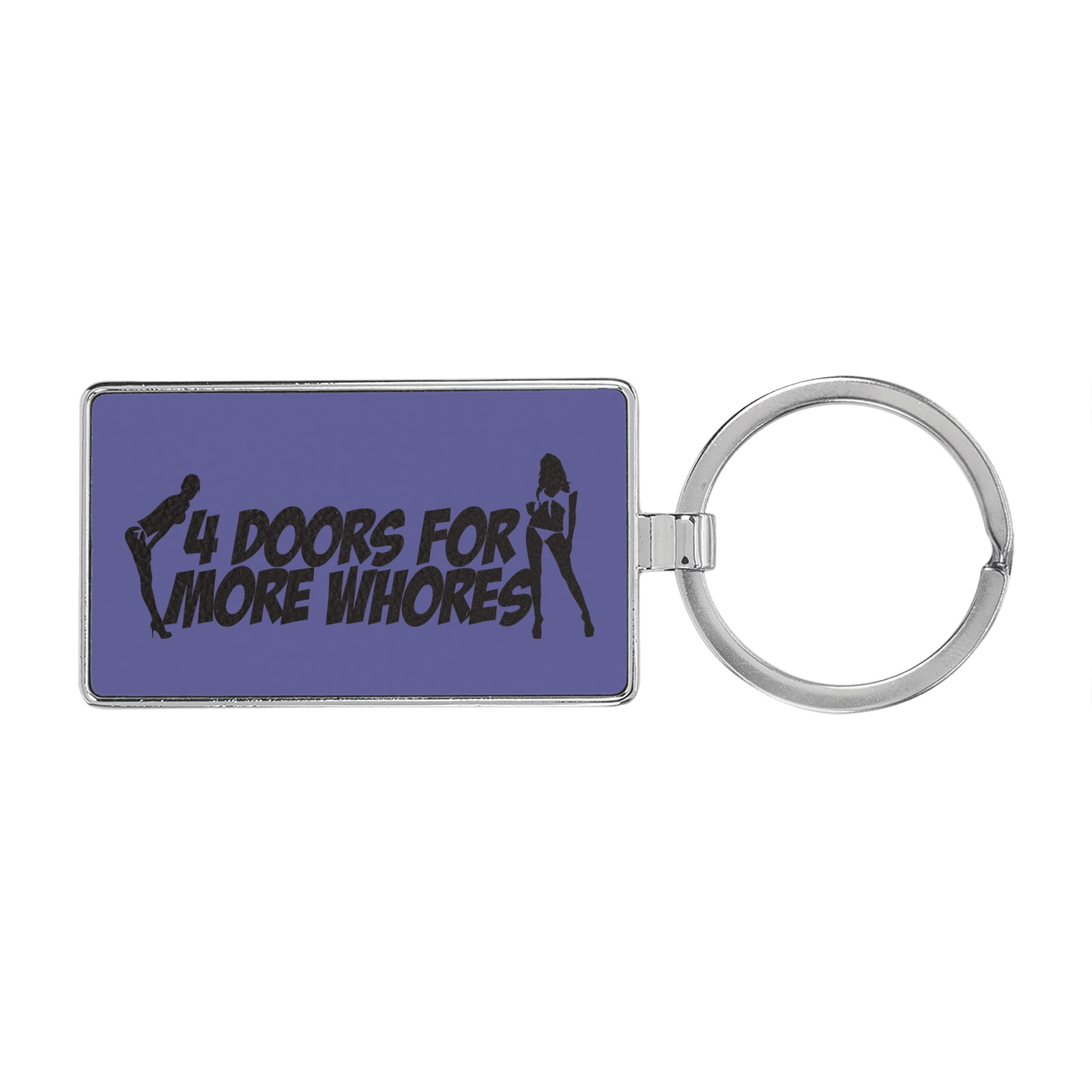 4 Doors For More Premium Leatherette Keychain dm - Purple - Walmart.com