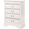 4 Drawer Chest | Traditional Bedroom Storage with Carved Bases ...