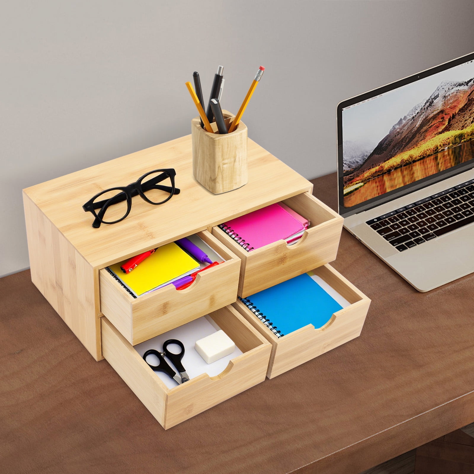 4-Drawer Desktop Organizer, Great for Offices, Dormitories, Schools ...
