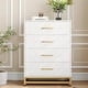 ACCOHOHO 6 Drawer Dresser for Bedroom, Farmhouse 46" High Wooden ...