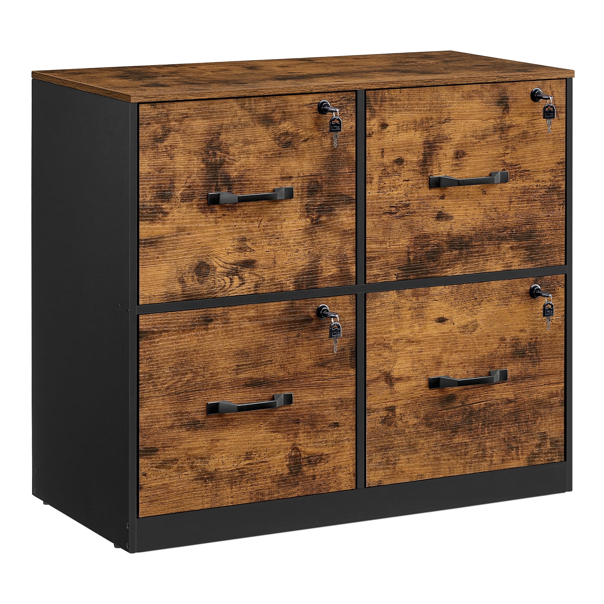 4-Drawer File Cabinet Filing Cabinet Printer Stand Adjustable Hanging ...