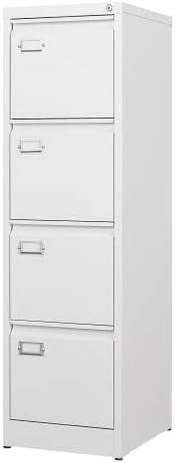 4 Drawer File Cabinet with Lock Metal Vertical File Storage Cabinet ...