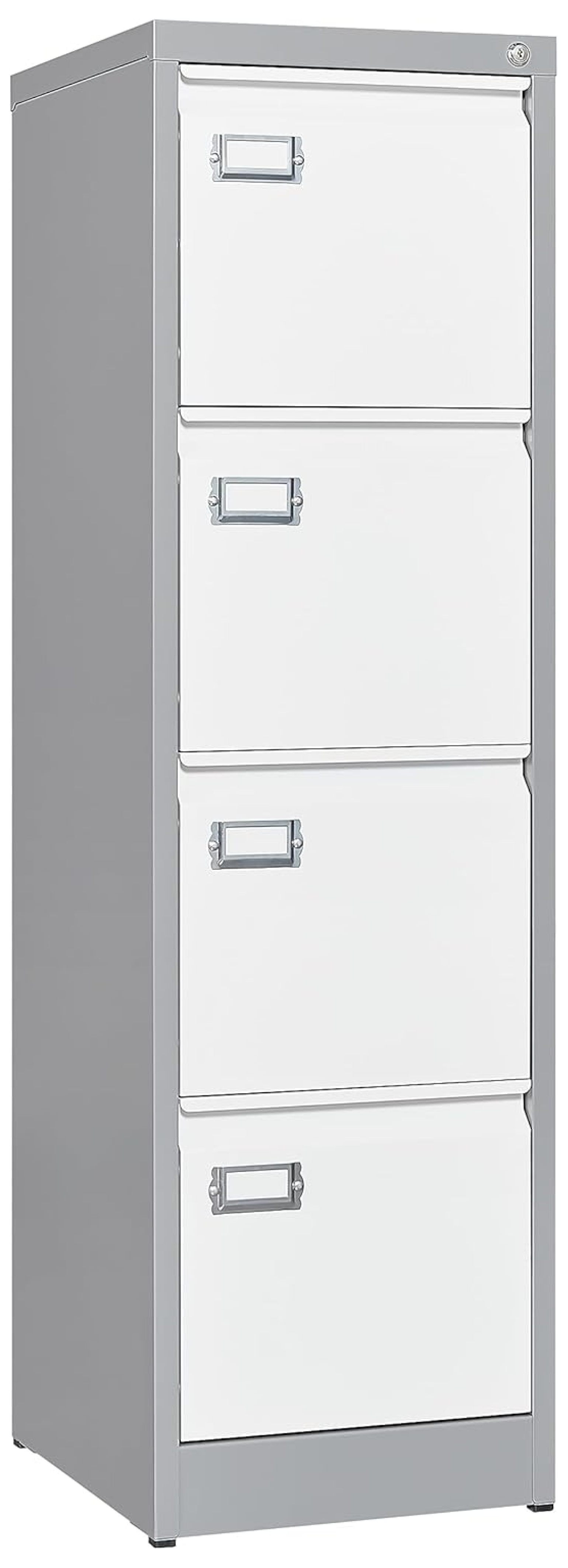 4 Drawer File Cabinet with Lock Metal Vertical File Cabinet Office Home ...