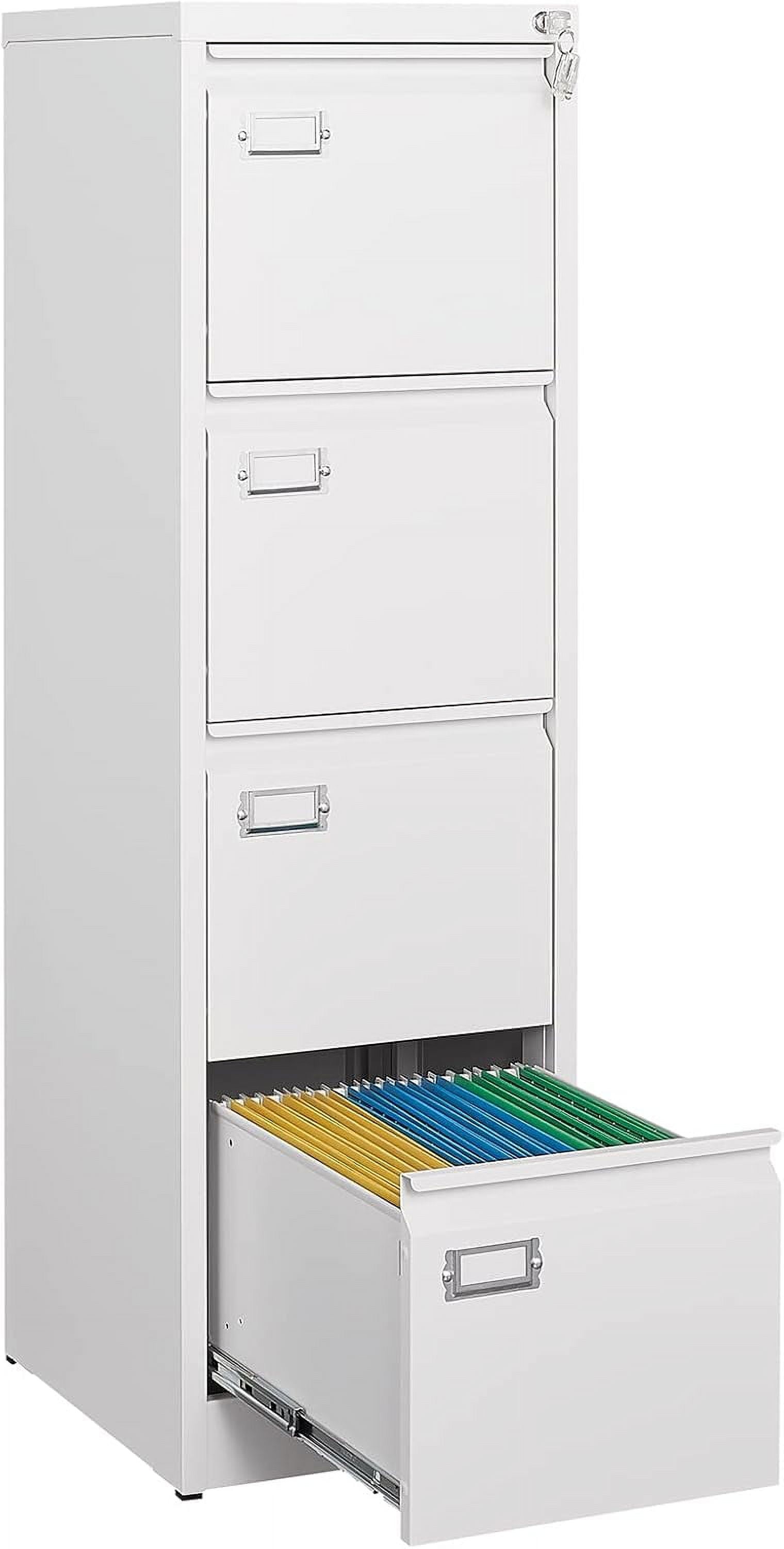 4 Drawer File Cabinet with Lock, Office File Cabinets for Home Office ...