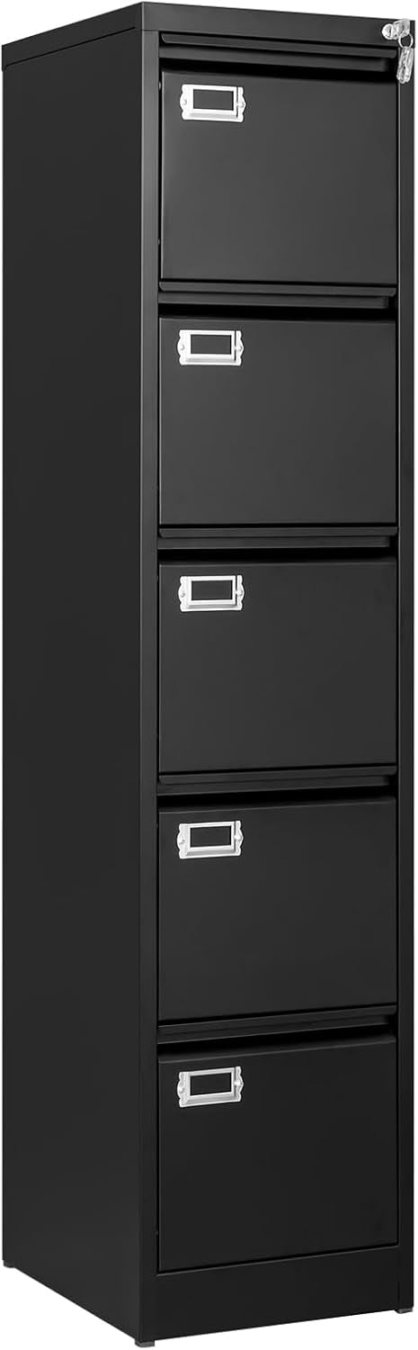 4 Drawer File Cabinet Vertical Filing Cabinets with Lock Metal File ...